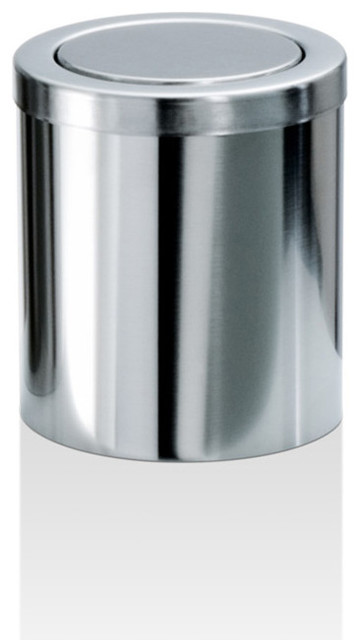 DW 1240 Waste Basket in Stainless Steel - Contemporary - Wastebaskets ...