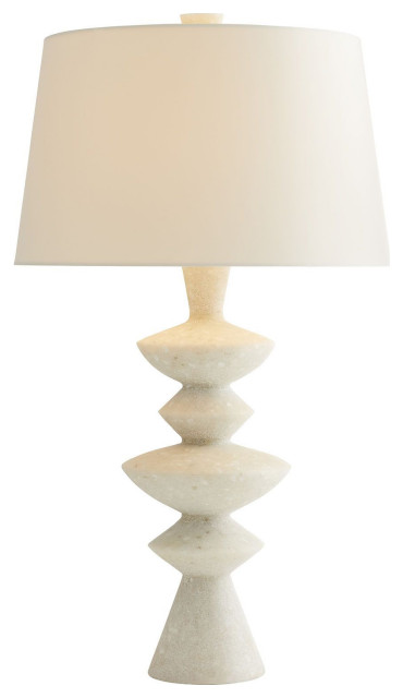 Jillian Table Lamp, 1-Light, White Glass Stone, 32"H (49227-152 3MQMT ...