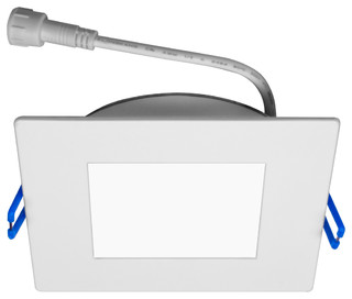 Nicor Dle421202Ksqwh 4 In. Square Edge Lit Led Retrofit Downlight ...