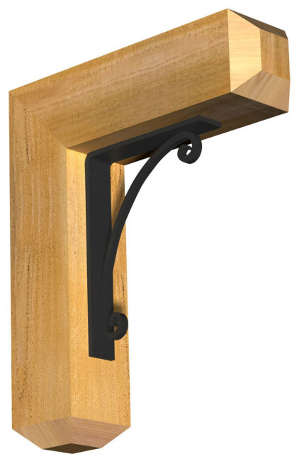 Legacy Craftsman Ironcrest Bracket Single Brace, 4" Thick, 15-1/2"x18 ...