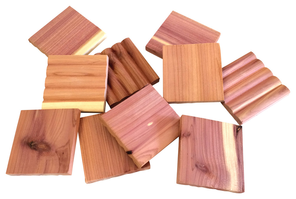 Aromatic Cedar Grooved Blocks Volume Pack (36 pieces) - Contemporary ...