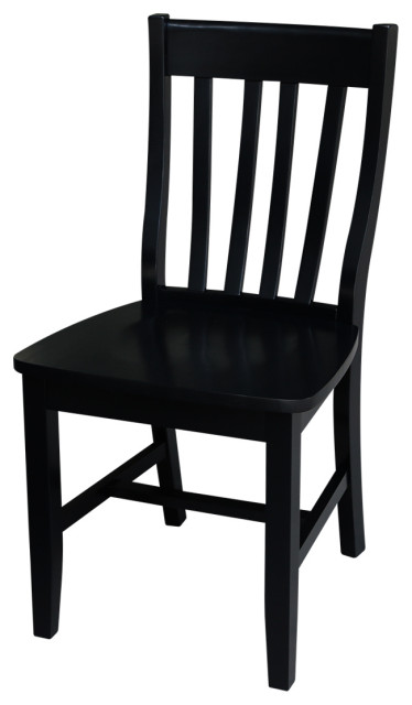 42" Dual Drop Leaf Table With 2 Slat Back Dining Chairs - Transitional ...