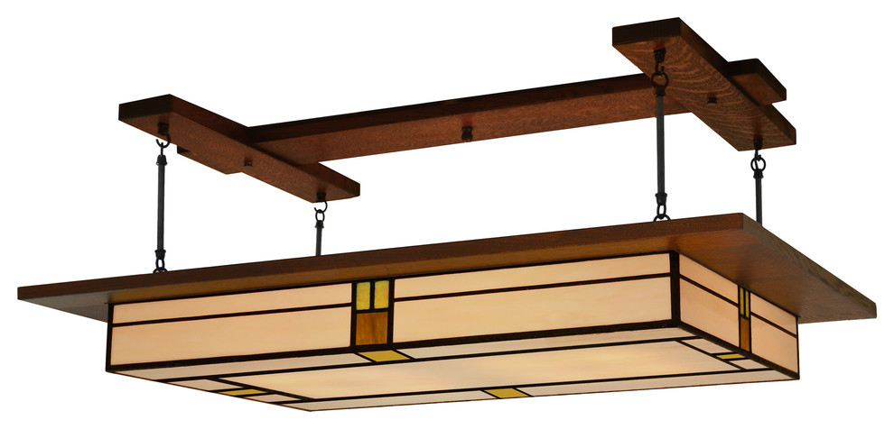 Arts & Crafts Style, Prairie Light Fixture Vintage #909 - Craftsman ...