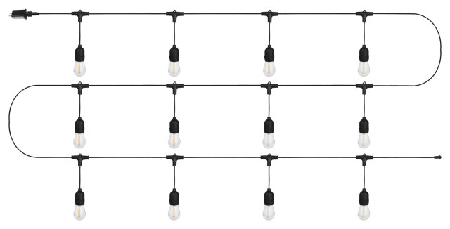 Pure Garden 40FT Outdoor String Lights - Modern - Outdoor Rope And ...