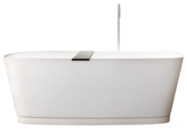 Straight Collection Bathtub, Glossy Grey - Contemporary - Bathtubs - by ...