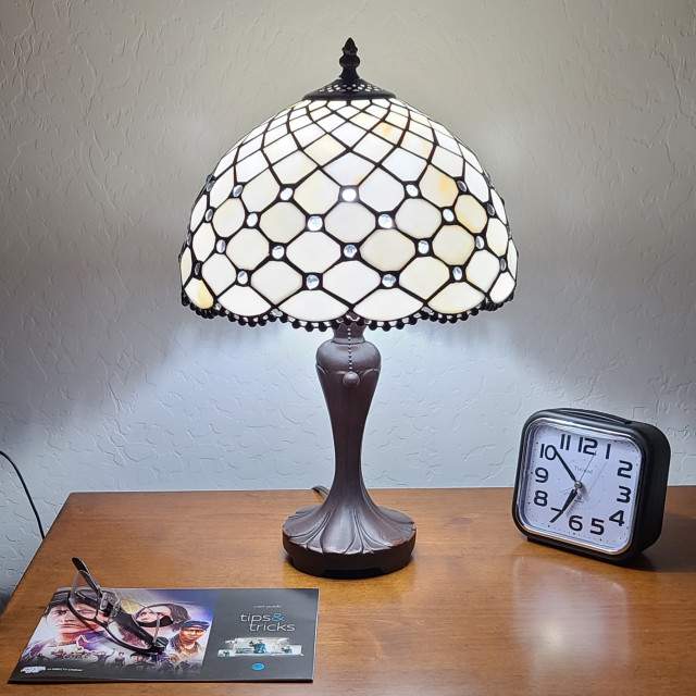 Tiffany Style Jeweled Table Lamp 19" Tall - Victorian - Table Lamps ...