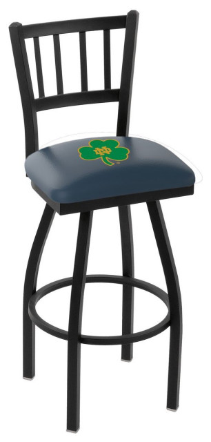 Holland L018 Notre Dame Shamrock 25" Swivel Counter Stool - Black ...