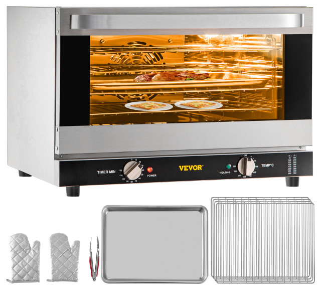 VEVOR Convection Oven Countertop Conventional Oven Electric Baking Oven ...