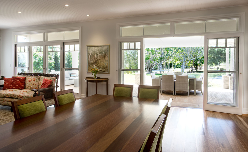 Eden Made white timber doors and sash windows shine in this estate home ...