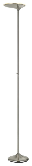 Brushed Steel Metal Foggia, Torchiere - Modern - Floor Lamps - by ...