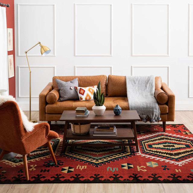 Mohawk Home Kana Red 2' x 3' Area Rug, 5' x 8' - Southwestern - Area ...