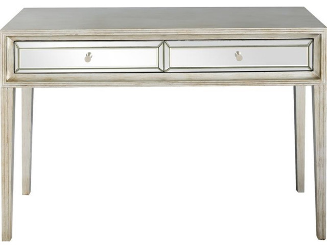 Camden Isle Delaney Mirrored Glass Console Table - Farmhouse - Console ...