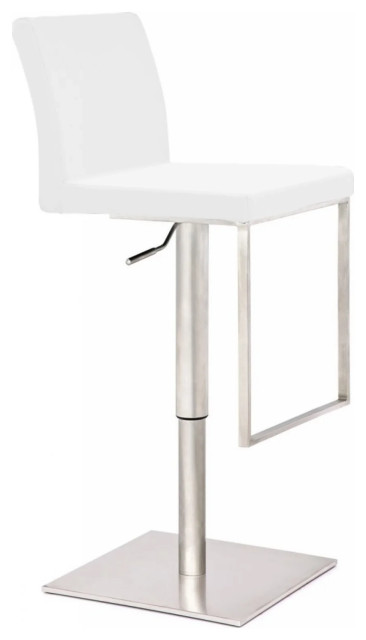 Johnny Modern White Bar Stool SET/2 - Contemporary - Bar Stools And ...