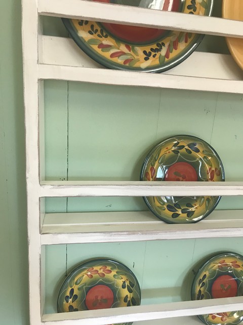 Farmhouse Country Plate Rack Wall Shelf - Farmhouse - Dish Racks - by ...