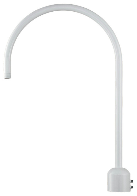 Millennium RPAS-WH One Light Post Adapter, White Finish - Traditional ...