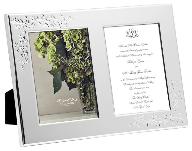 Vera Wang Wedgwood Vera Lace Bouquet 5x7 Double Invitation Frame ...
