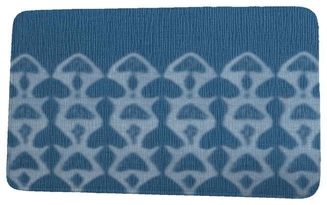 Intercoastal Waterway Watermark Geometric Print Bath Mat, 21"x34 ...