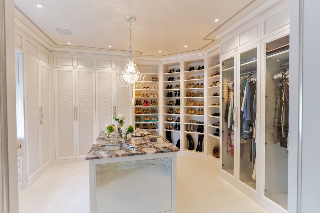 Elegant Custom Walk In Closet Classique Armoire Et Dressing New