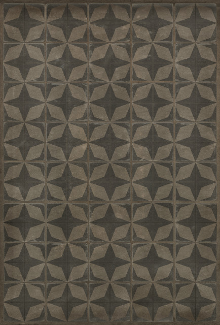 Pattern 54 Meteor Shower 38x56 Vintage Vinyl Floorcloth - Contemporary ...
