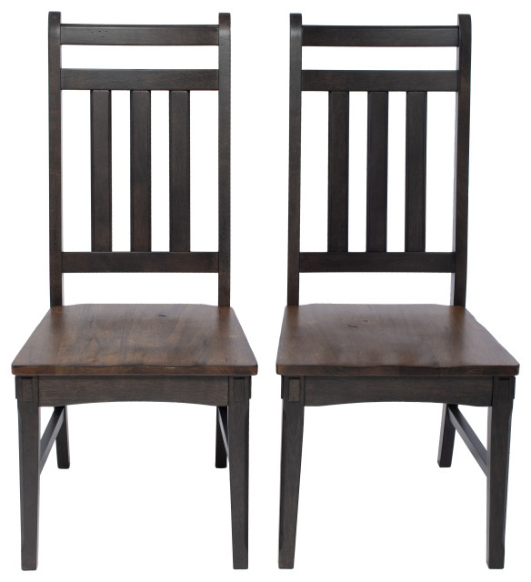 Pair of Solid Wood Dining Chairs - Transitional - Dining Chairs - by AW ...