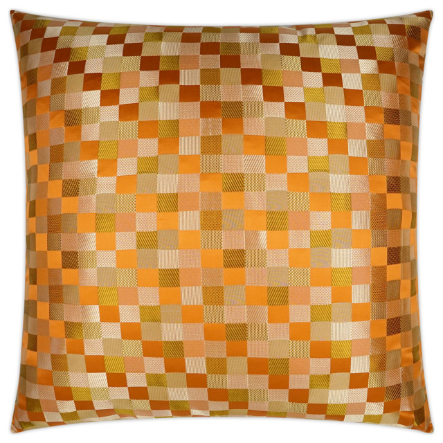 Cubit Pillow - Orange, 24" x 24" - Contemporary - Decorative Pillows ...