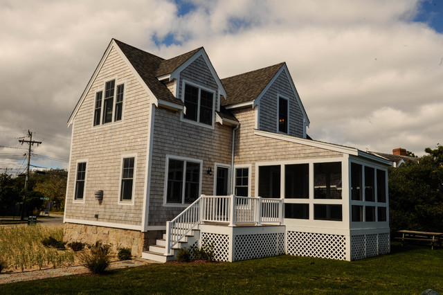 Spec House on Cape Cod, built above FEMA floodplain level ...