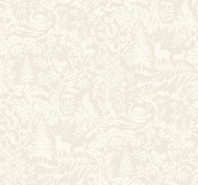Alrick Dove Forest Venture Wallpaper, Swatch - Rustic - Wallpaper - by ...