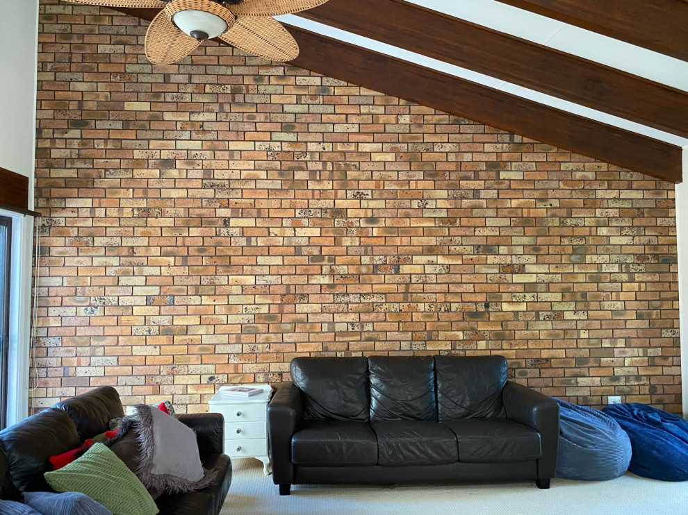 Artwork for exposed brick lounge room | Houzz AU