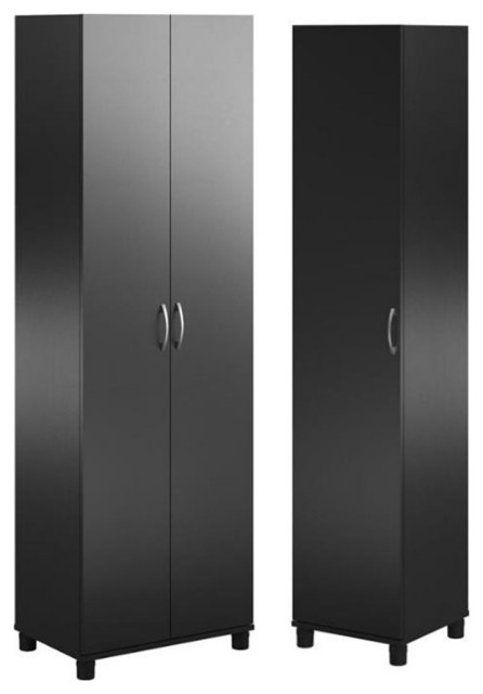 Home Square 2-Piece Set with 24" and 16" Utility Storage Cabinet in ...