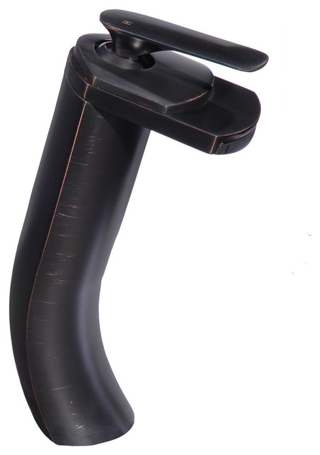 Cascade Single Lever Waterfall Vessel Faucet - Contemporary - Bathroom ...