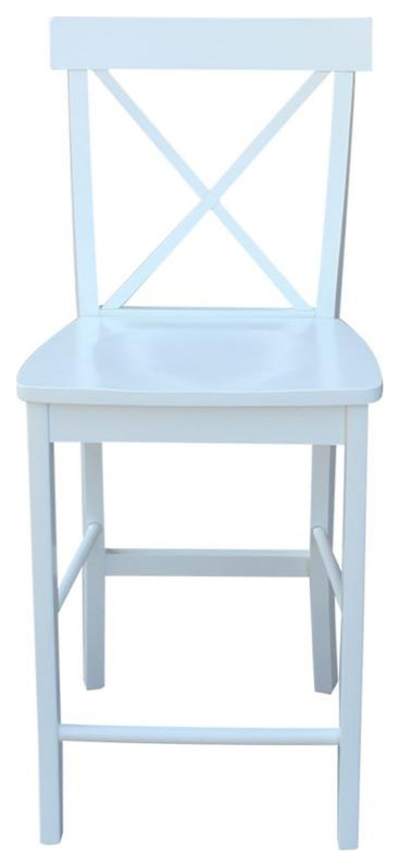 X-Back Counter height Stool - Transitional - Bar Stools And Counter ...