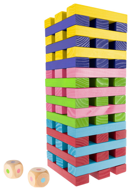 Nontraditional Giant Wooden Blocks Tower Stacking Game Outdoor Yard ...