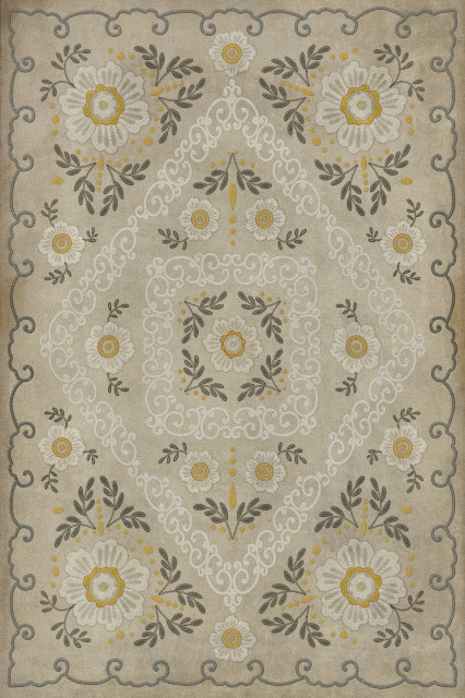 Pattern 69 Charmed to Meet You 20x30 Vintage Vinyl Floorcloth ...