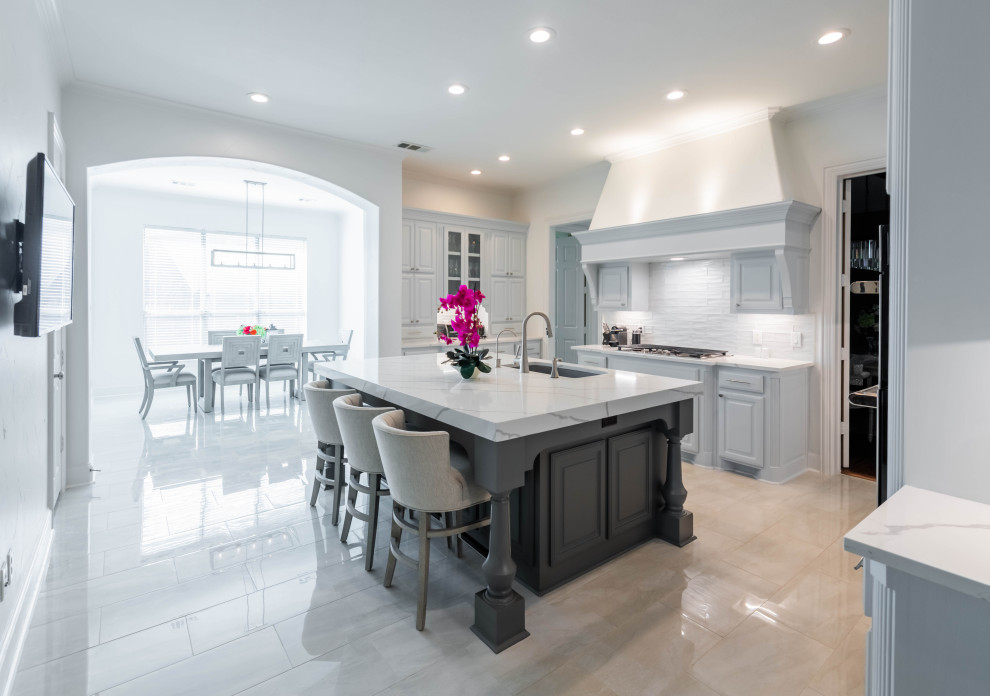 Southlake Copperfield St. Kitchen Design Build - Transitional - Kitchen ...