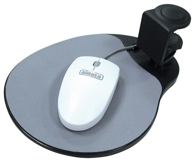 Aidata, Under-Desk Mouse Platform, Platinum - Contemporary - Home ...