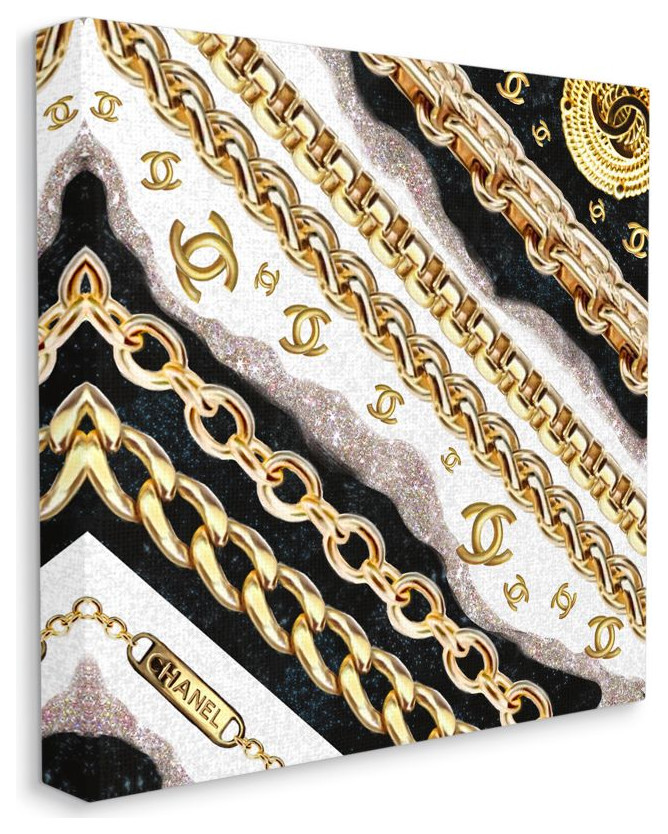 Elegant Fashion Chains and Glam Designer Pattern, 30 x 30 ...