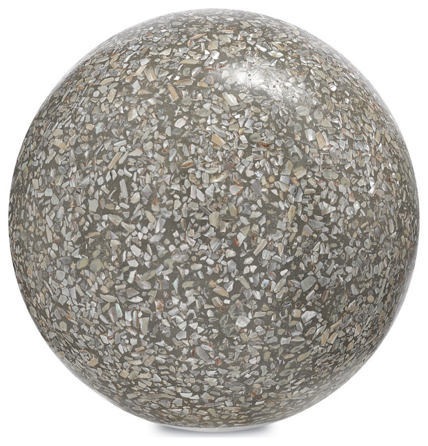 Abalone Small Concrete Ball - Beach Style - Decorative Objects And ...