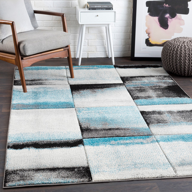 Machine Woven Santa Monica Area Rug SAC-2313, 5'3"x7'6" - Contemporary ...