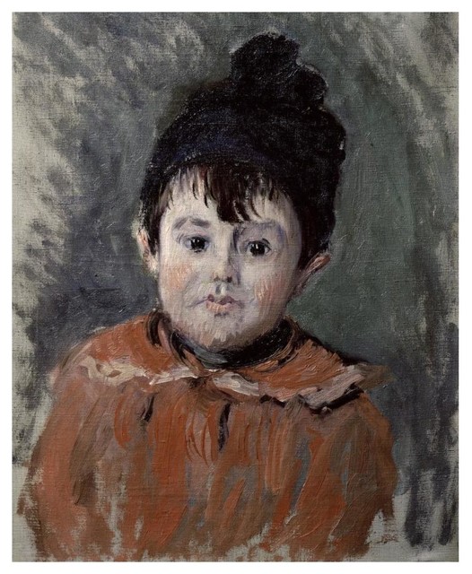 "Michel Monet in a Pompom Hat, 1880" Paper Print by Claude Monet, 15 ...