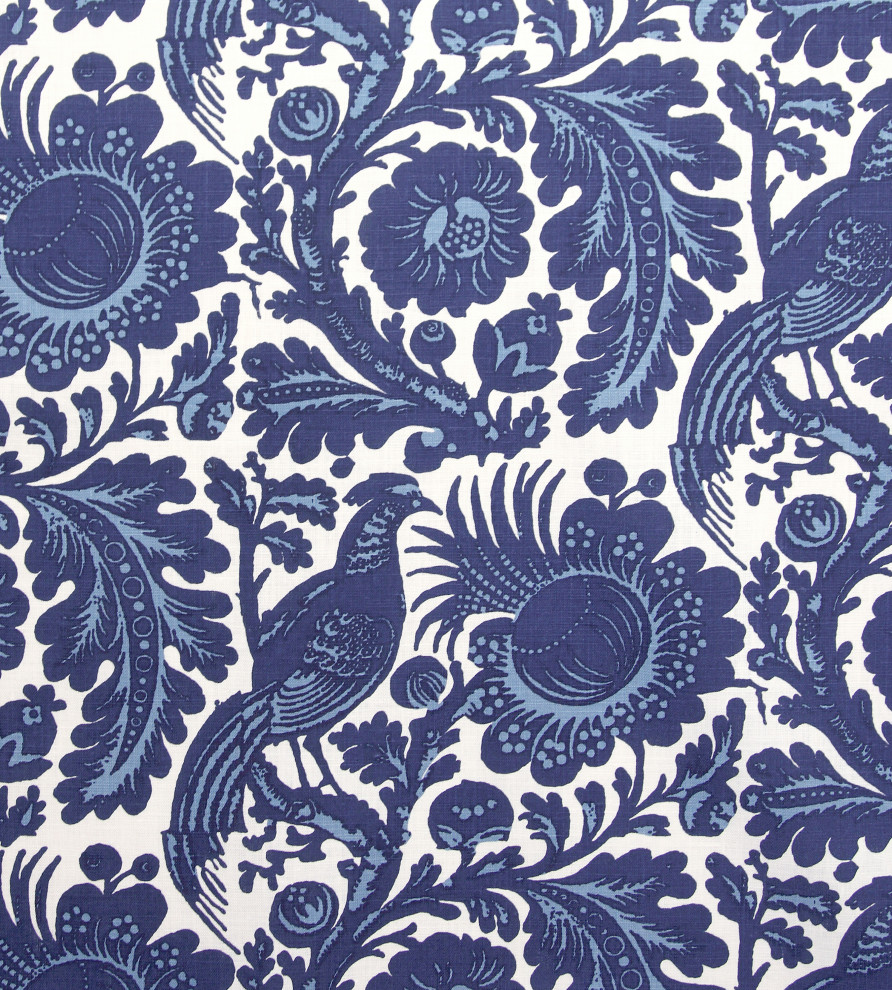 Resist Print, Light & Dark Blue On White - Traditional - Fabric - by ...