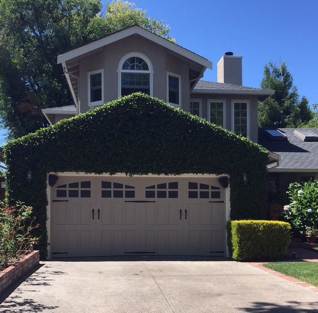 Hand-Crafted Cottage Garage Door - Farmhouse - Exterior - San Francisco ...