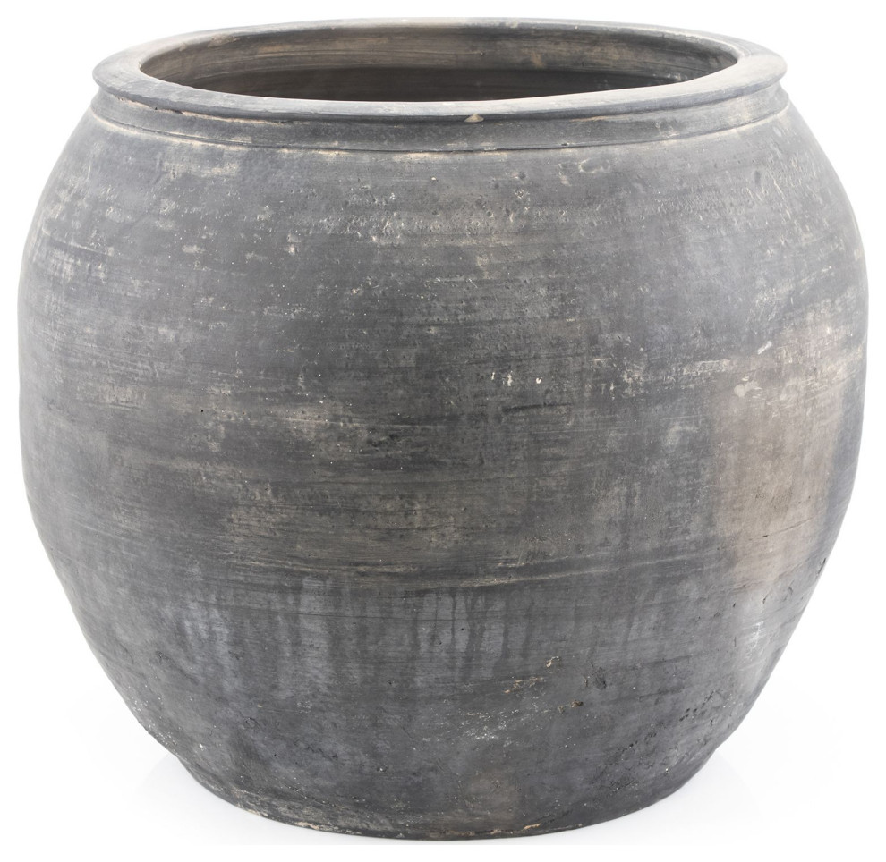 Vintage Pottery Rice Jar, L - Farmhouse - Vases - by William Sung | Houzz