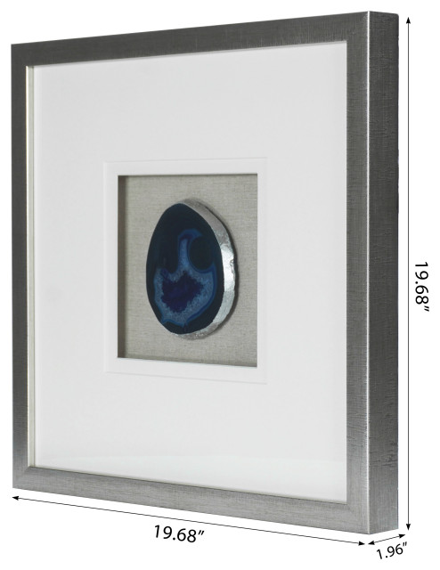 Agate Slice Shadow Box Wall Décor - Contemporary - Wall Accents - by ...