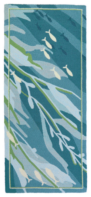Floating Sea Grass Homefires Sea Themed Coastal Area Rug, 5x2' - Beach ...
