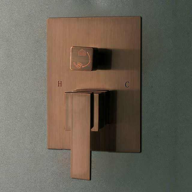 Oil Rubbed Bronze Shower System With Shower Head and Hand Shower, 8 ...