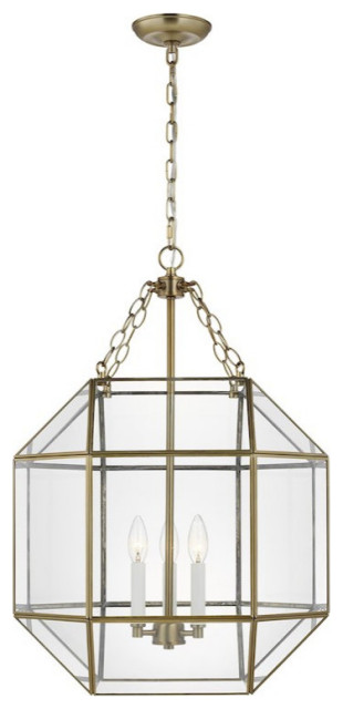Morrison 3-Light Pendant Light in Satin Brass, 19.000 - Transitional ...