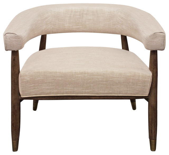 Quinn Ivory Arm Chair - Midcentury - Armchairs And Accent Chairs - by ...