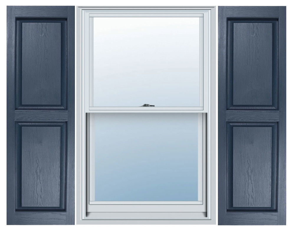 Builders Choice Vinyl Raised Panel Shutters w/ Shutter Spikes & Screws ...