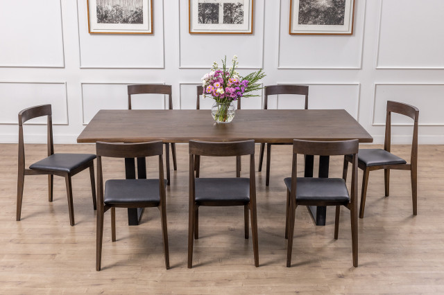 Teak Mission Breadboard Nana Teak Dining Table in a Smooth Finish ...