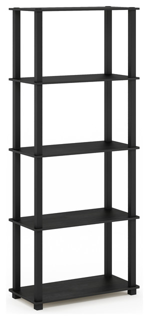 5-Tier Multipurpose Shelf Display Rack With Square Tubes, Americano ...